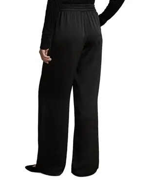 Ralph Lauren Satin Charmeuse Wide Leg Pants