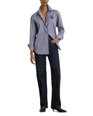 Ralph Lauren Relaxed Fit Striped Broadcloth Shirt