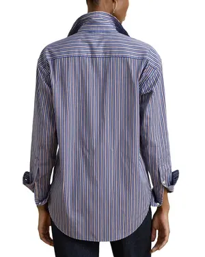 Ralph Lauren Relaxed Fit Striped Broadcloth Shirt