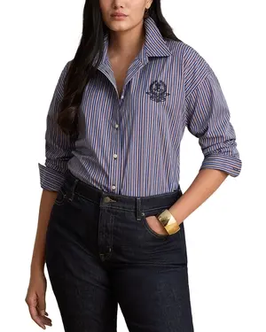 Ralph Lauren Relaxed Fit Striped Broadcloth Shirt