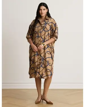 Ralph Lauren Printed Twill Relaxed Shirtdress