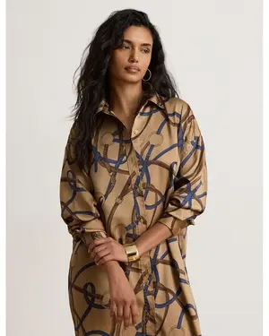 Ralph Lauren Printed Twill Relaxed Shirtdress