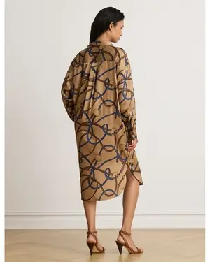 Ralph Lauren Printed Twill Relaxed Shirtdress