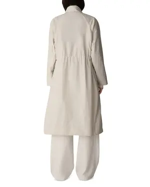 Eileen Fisher High Drape Neck Belted Coat