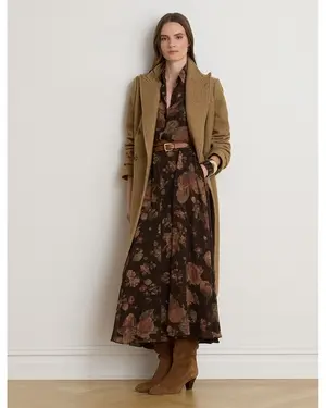 Ralph Lauren Floral Chiffon Shirtdress