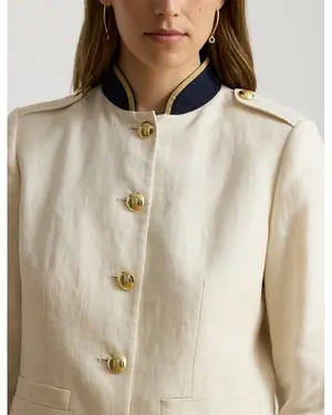Ralph Lauren Color Blocked Linen Jacket