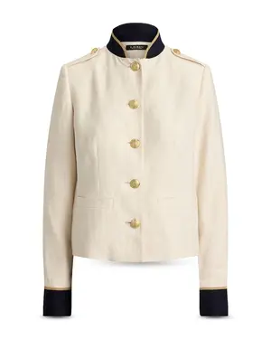 Ralph Lauren Color Blocked Linen Jacket