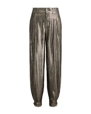 Ralph Lauren Paisley Metallic Crinkle Jogger Pants