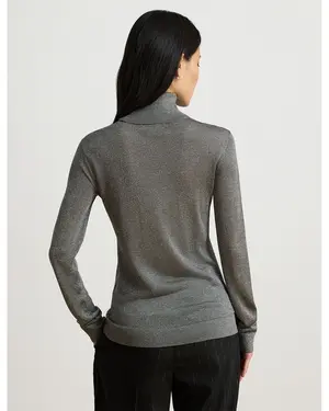 Ralph Lauren Metallic Turtleneck Sweater