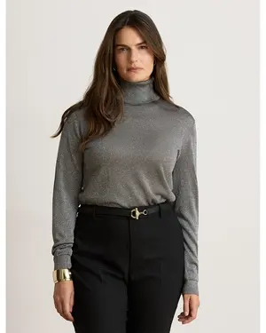 Ralph Lauren Metallic Turtleneck Sweater