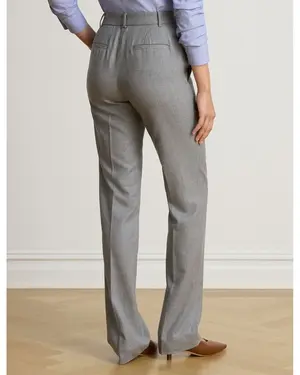 Ralph Lauren Melange Wool Twill Straight Pants