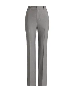 Ralph Lauren Melange Wool Twill Straight Pants