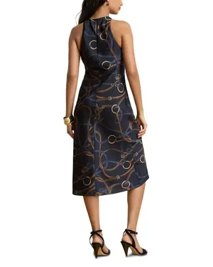 Ralph Lauren Twill Sleeveless Midi Dress