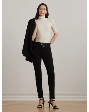 Ralph Lauren Elbow-sleeve Turtleneck - White