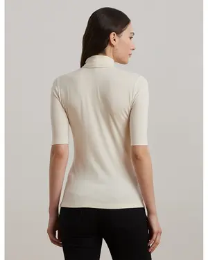 Ralph Lauren Elbow-sleeve Turtleneck - White