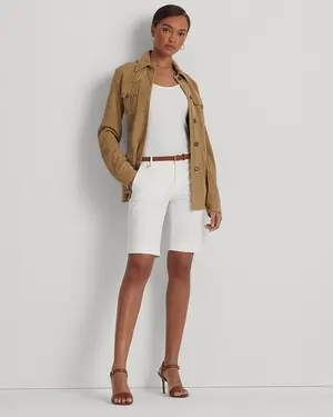 Ralph Lauren Twill Bermuda Shorts - White
