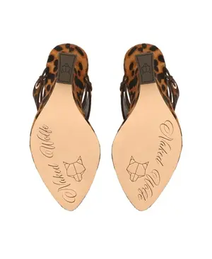 NAKED WOLFE Rampage Pony Heels - Leopard