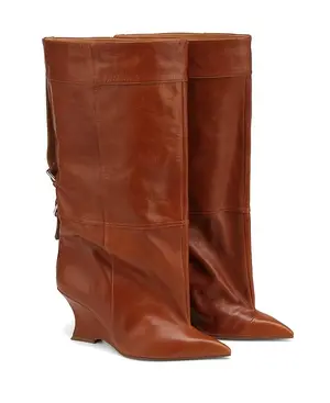 NAKED WOLFE Harness Leather Boots - Tan