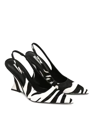 NAKED WOLFE Laguna Pony Sandals - Zebra