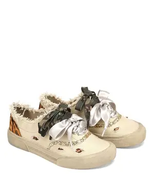 NAKED WOLFE Mission Sneakers - Washed Beige