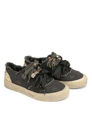 NAKED WOLFE Mission Sneakers - Washed Black