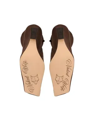 NAKED WOLFE Hattie Suede Boots - Brown