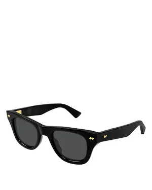 Bottega Veneta Dizzy Square Sunglasses, 48mm - Black