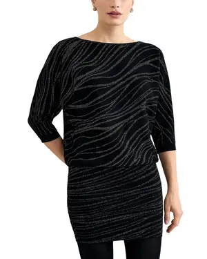 PHASE EIGHT Becca Zebra Knit Pencil Dress