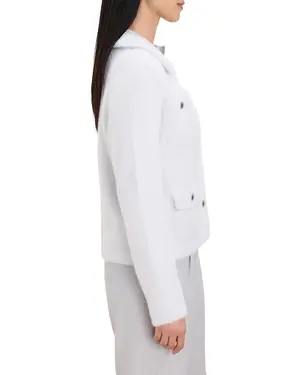 NIC+ZOE Fuzzy Patch Pocket Jacket - Silver