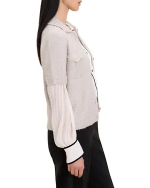 NIC+ZOE Tinseltown Collared Short Sleeve Cardigan