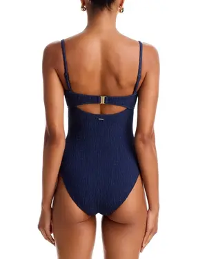 Simkhai Maroze Embellished One Piece Swimsuit