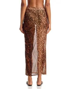 Simkhai Kensingten Shirred Skirt Swim Cover-up