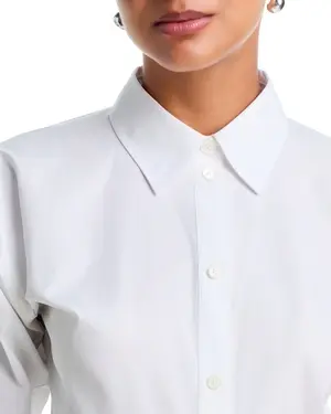 TOTEME Cotton Poplin Slouch Waist Shirt