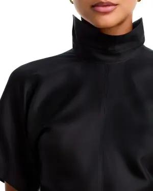 TOTEME Reverse-collar Slouch Silk Top