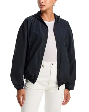TOTEME Technical Taffeta Windbreaker Jacket - Black
