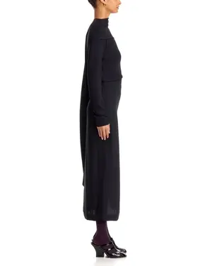 TOTEME Draped Scarf Midi Dress