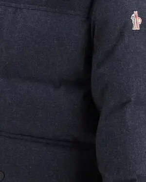 Moncler Padded Denim-effect Wool Ski Jacket