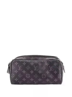 LOUIS VUITTON Dopp Kit Toiletry Monogram Eclipse Canvas Pouch