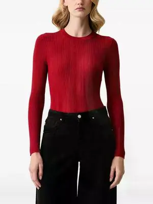 ISABELLE BLANCHE Ribbed-knit Sweater - Red
