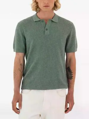 NOWADAYS Waffle-knit Polo Shirt - Green