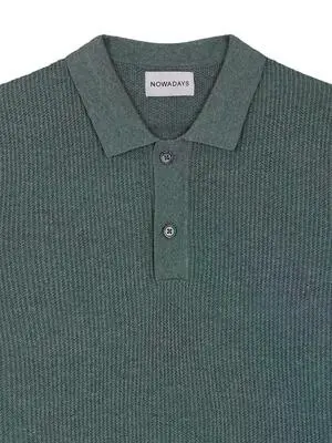 NOWADAYS Waffle-knit Polo Shirt