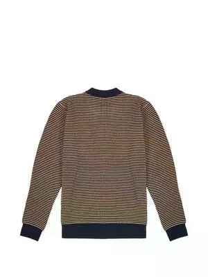 NOWADAYS Striped Textured-knit Sweater