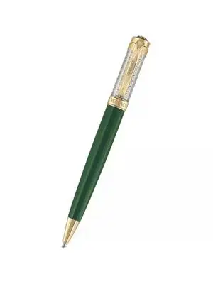 Versace Greca Embellished Pen - Green