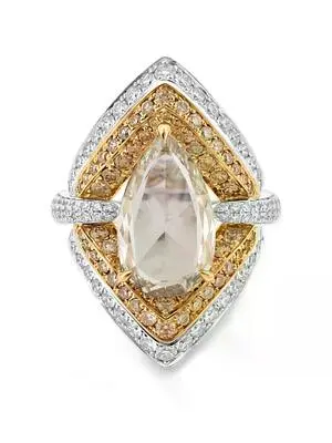HYT JEWELRY Embellished Cocktail Diamond Ring