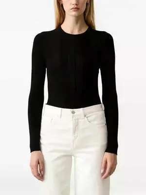 ISABELLE BLANCHE Ribbed-knit Sweater - Black