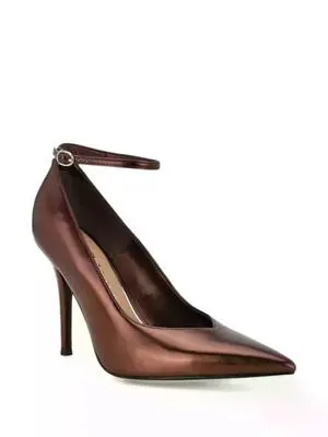 Guess Napril Metallic Ankle-strap Heeled Pumps