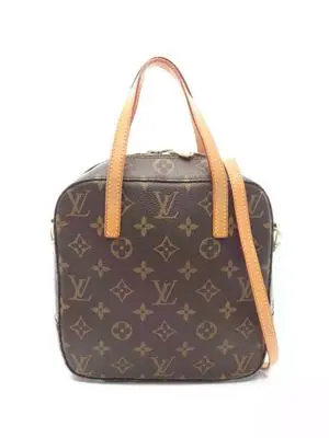 LOUIS VUITTON 2003 Spontini Monogram Tote Bag - Brown