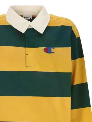 Champion Striped Long-sleeve Polo Shirt
