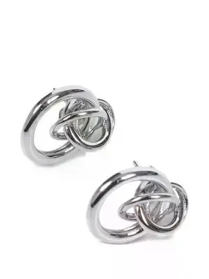 JUSTINE CLENQUET Cara Interlocking Hoop Earrings