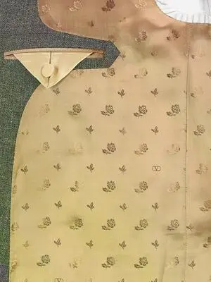 Valentino Garavani Double-breasted Jacket In Mouliné Wool